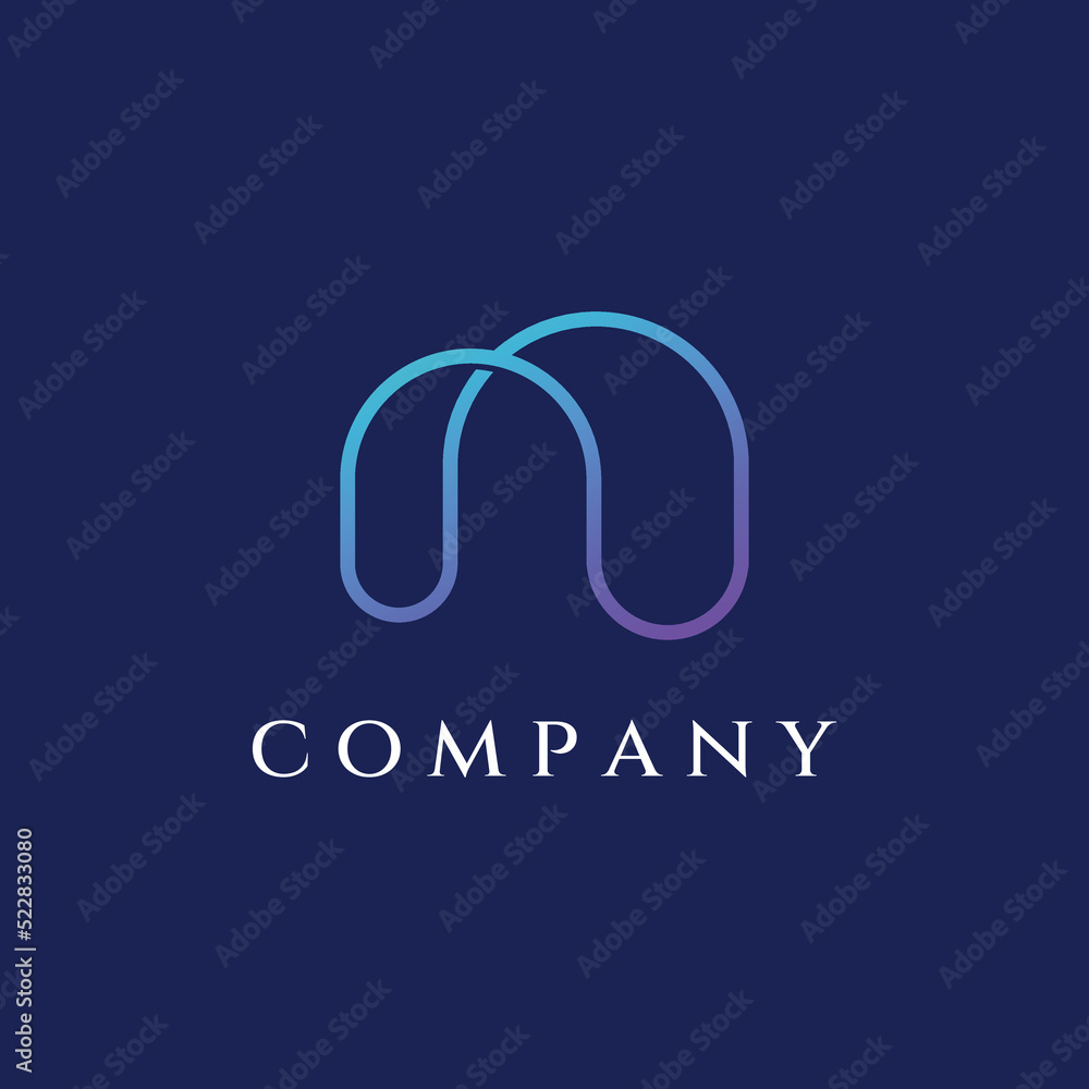 Abstract elements of arch line vector logo, for the construction of ...