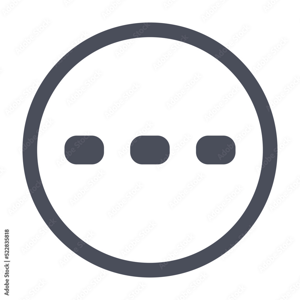 Eps10 Black Vector Hamburger Menu Bar Line Art Icon Or Logo In Thick