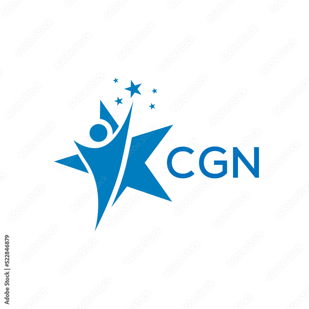 CGN Letter logo white background .CGN Business finance logo design ...