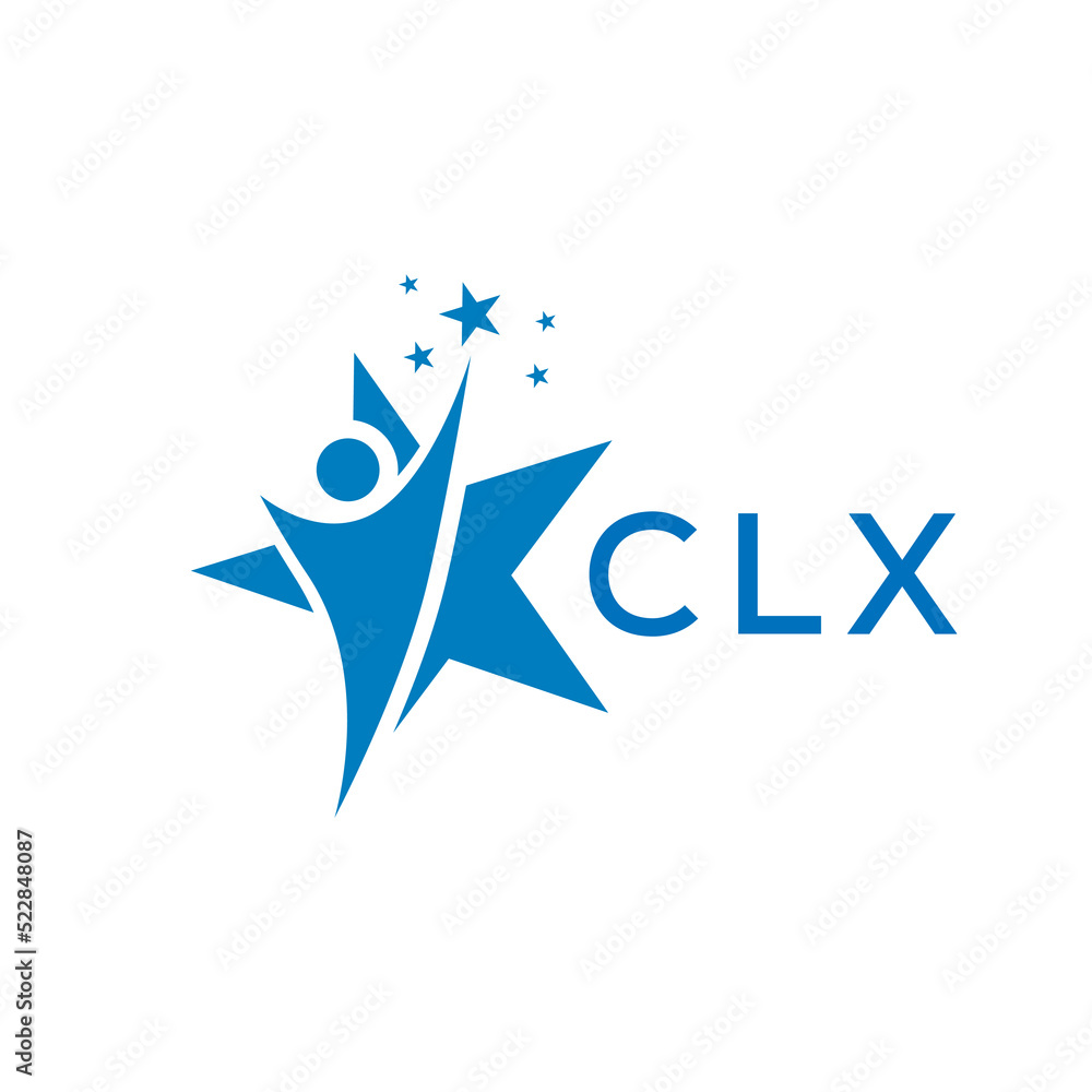 CLX Letter logo white background .CLX Business finance logo design ...