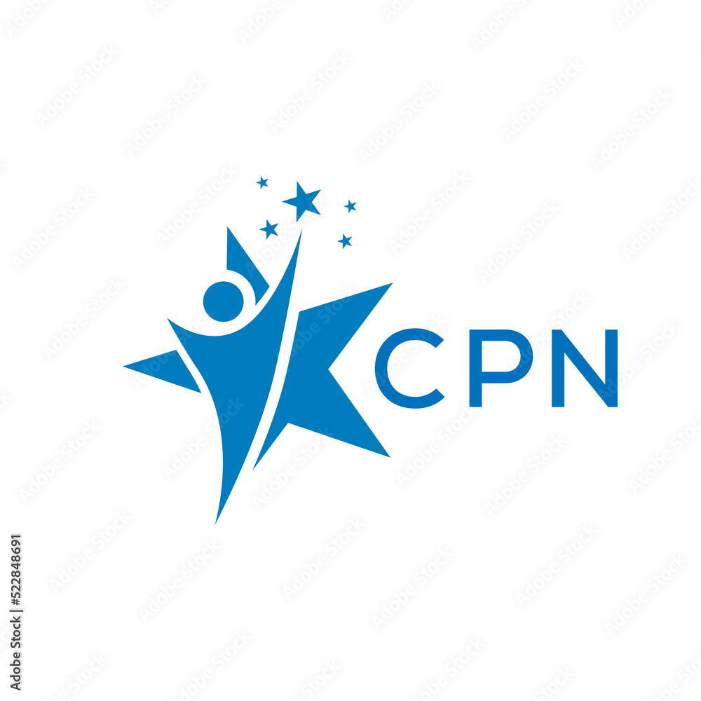 Vecteur Stock CPN Letter logo white background .CPN Business finance ...