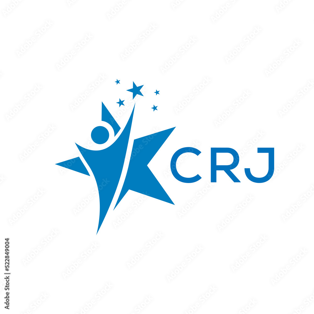 CRJ Letter logo white background .CRJ Business finance logo design ...