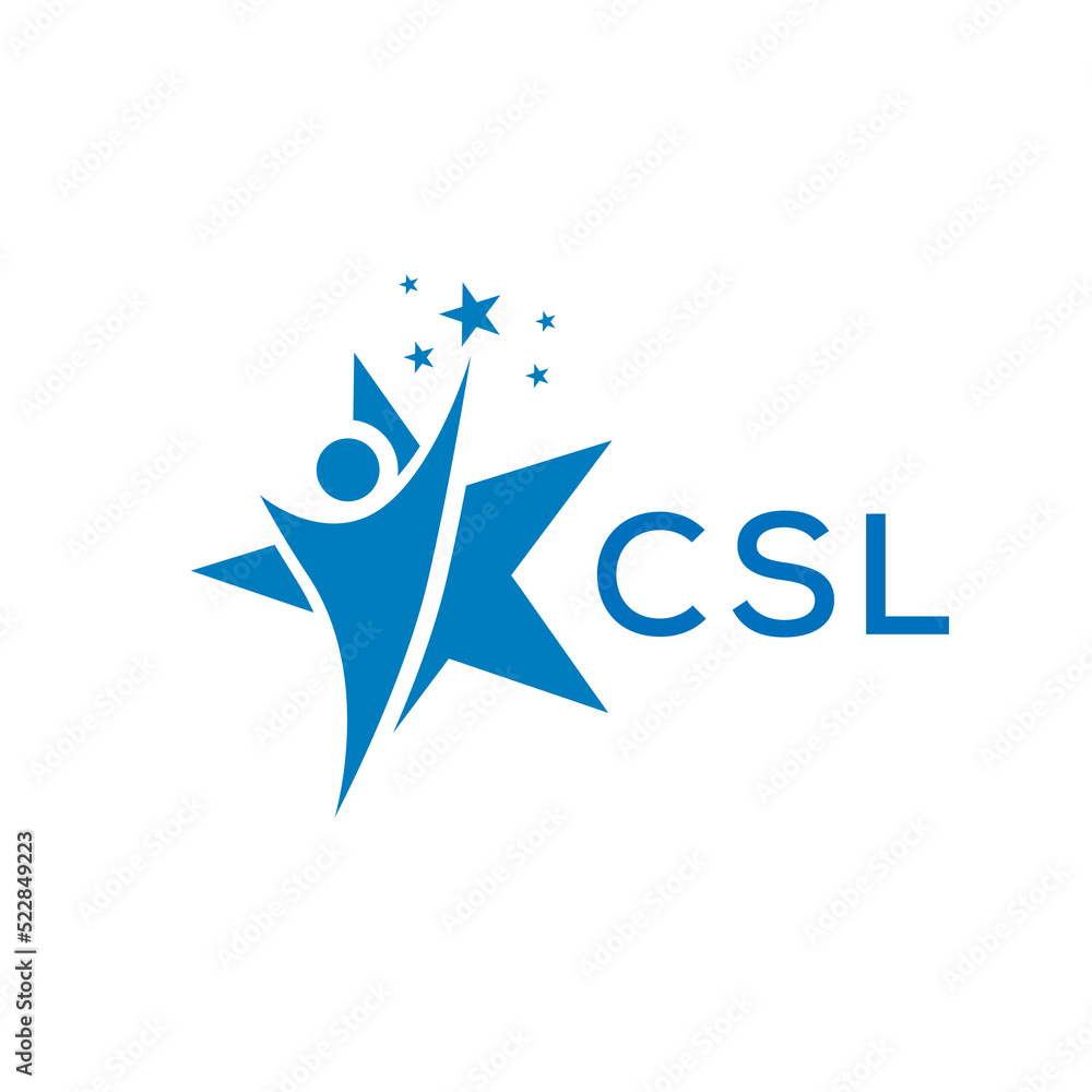 CSL Letter logo white background .CSL Business finance logo design ...