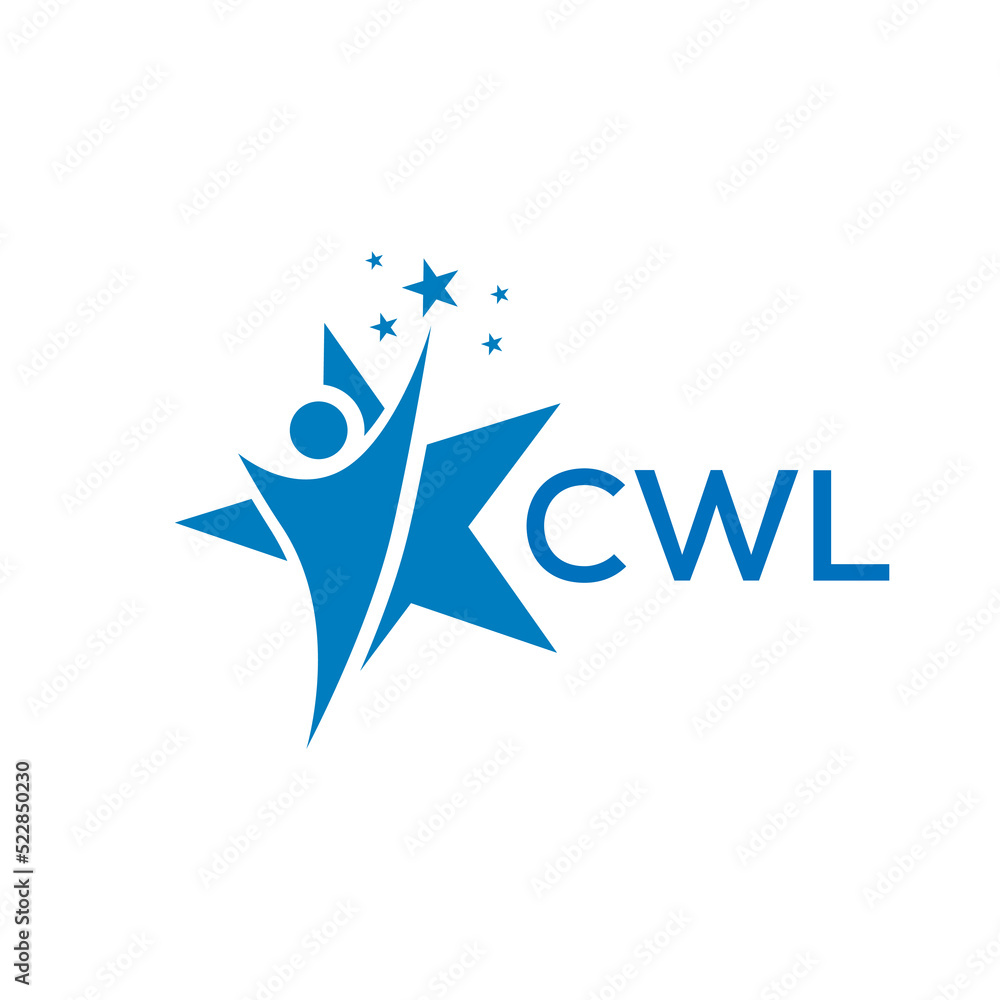 CWL Letter logo white background .CWL Business finance logo design ...