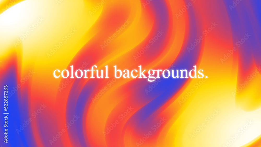 Colorful Swirly Background Title Stock Template | Adobe Stock