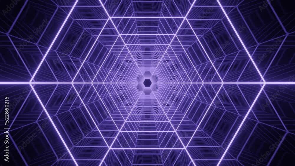 Wideo Stock: Neon lines in a seamless animation loop. Inside an ...