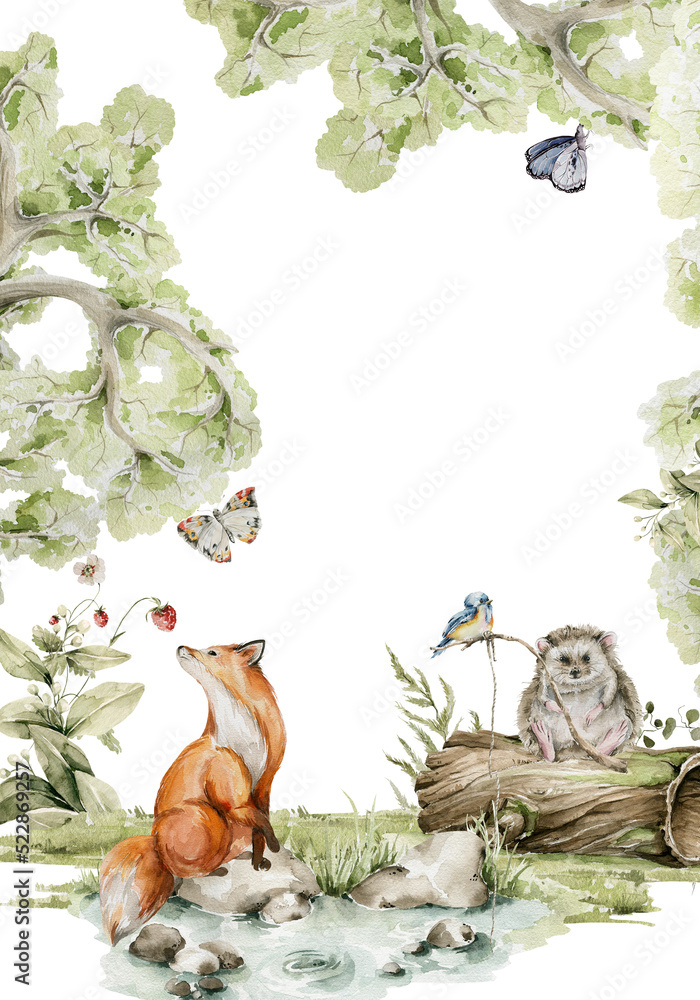 Woodland Border Clipart at Jasper Saranealis blog