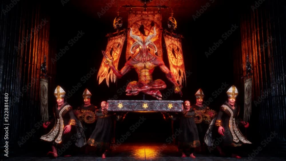 Goat Demon Baphomet VJ Loop – behold to the symbol of hell! Hold your ...