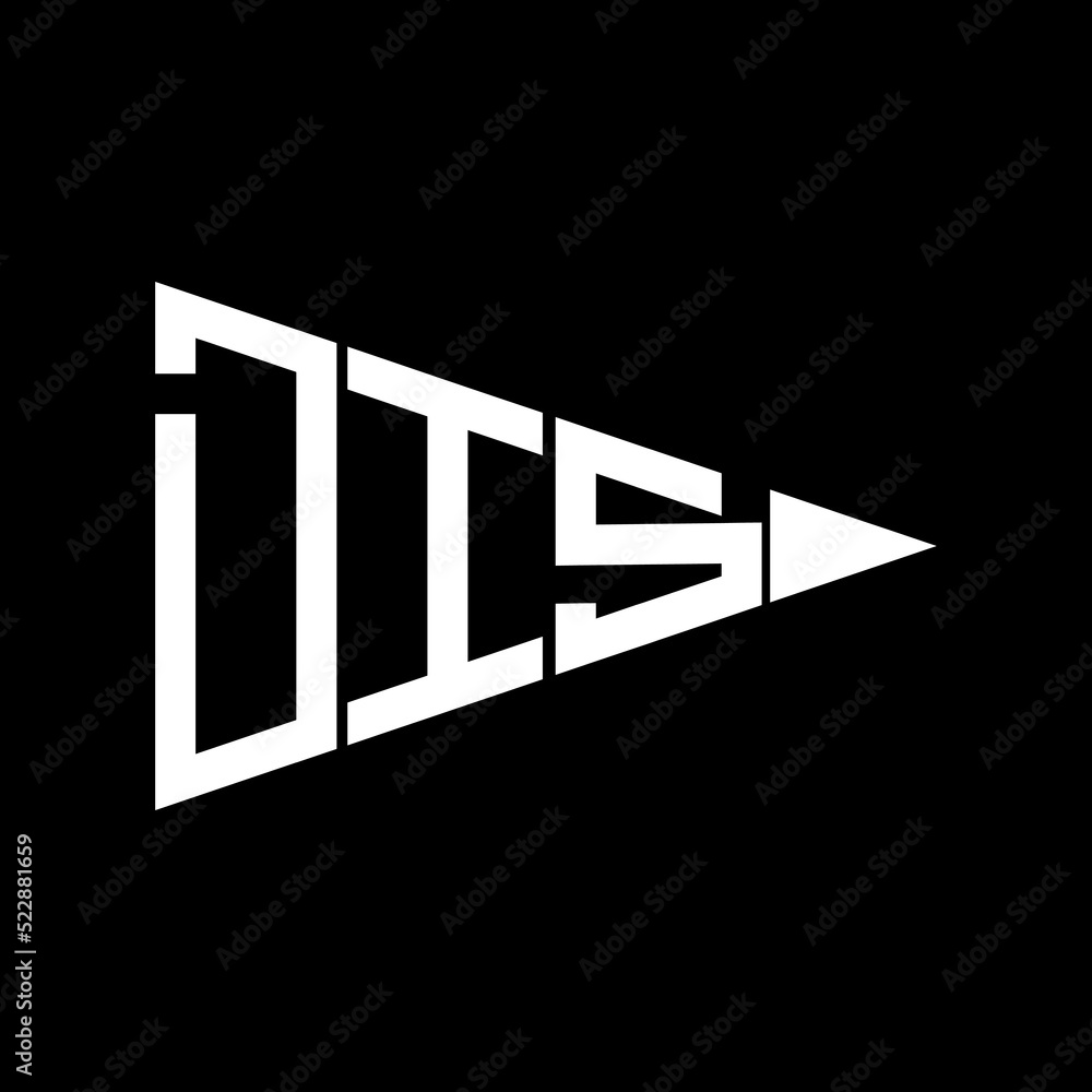 DIS letter logo design.DIS creative initials monogram vector letter ...