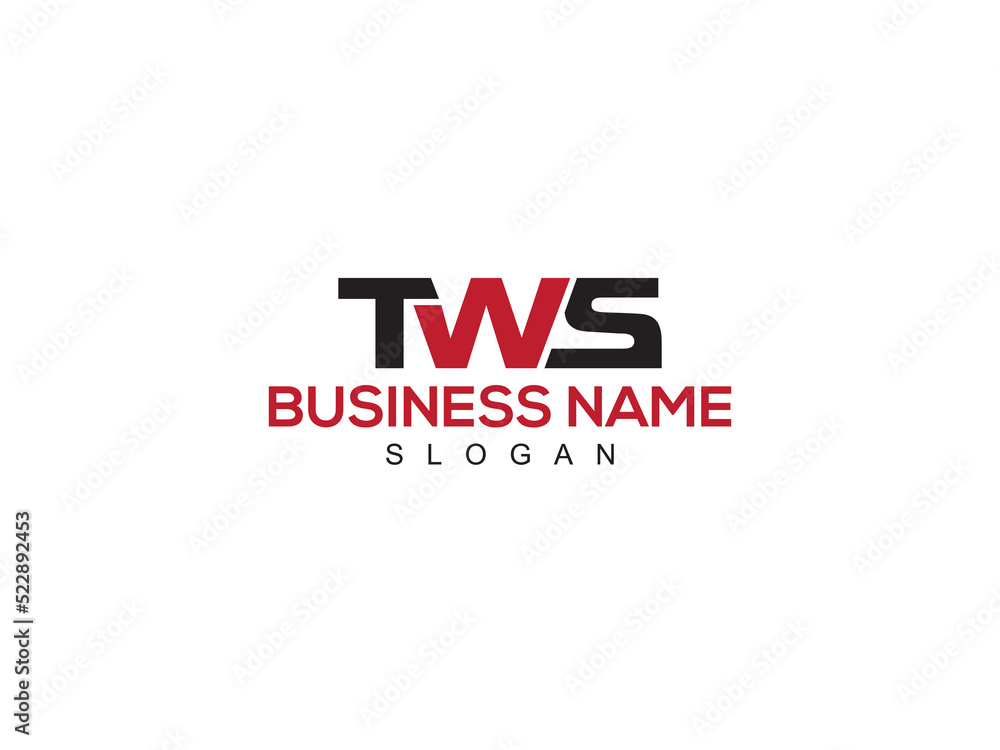 Colorful TWS Logo Icon, Letter TW t w s Logo Image Vector Art With ...