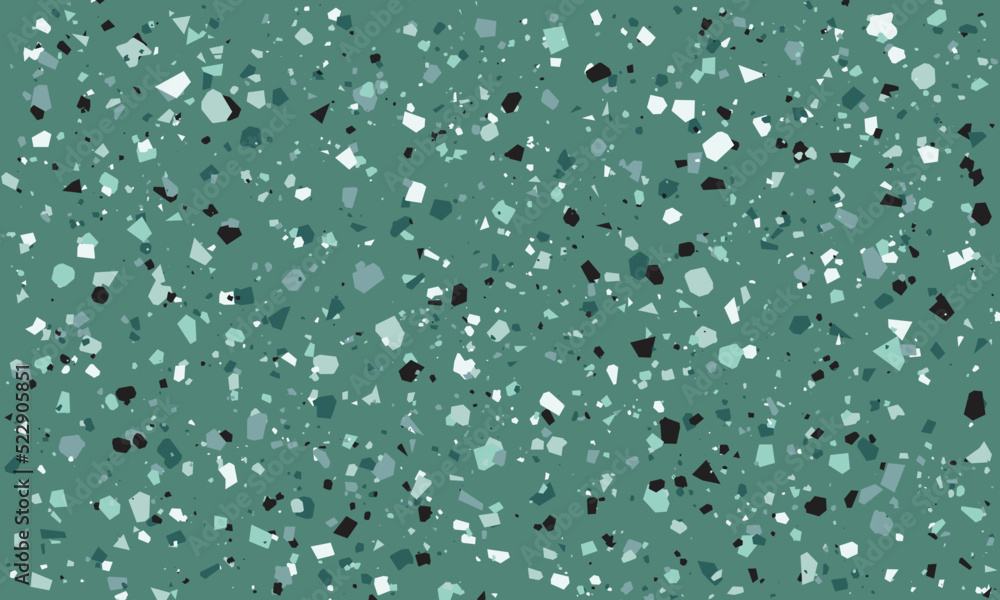 Green granite terrazzo pattern. Background texture of natural stones ...