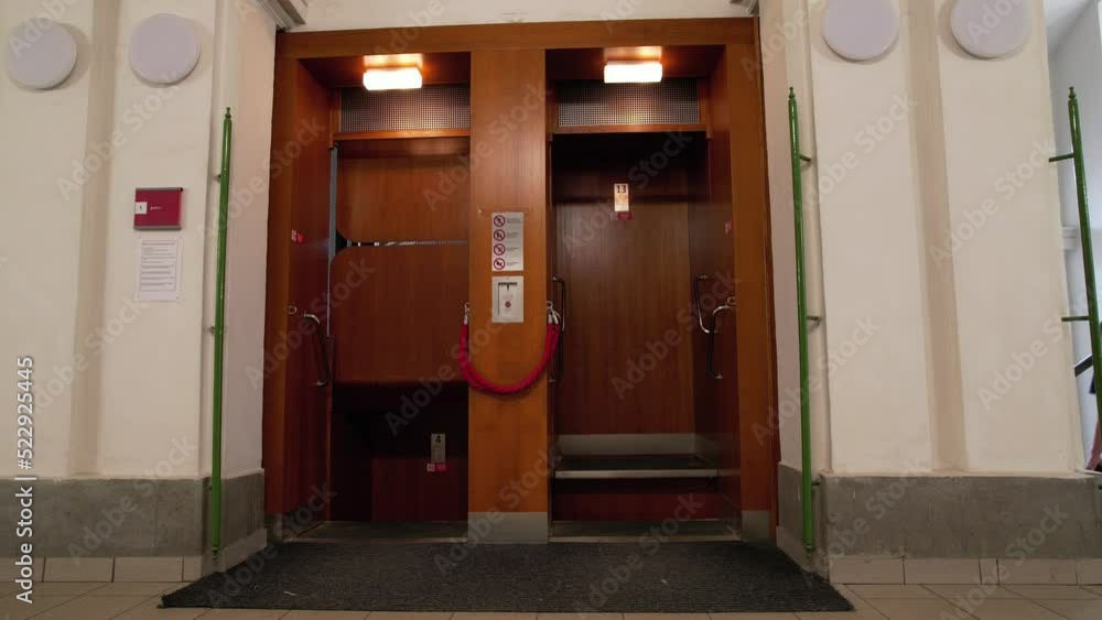 historical Paternoster lift (Páternoster výtah)Brno,Czech republic, Europe,paternoster lift is a ...