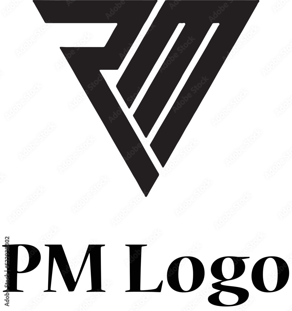 Letter PM, a new logo for your company! Stock Vector | Adobe Stock