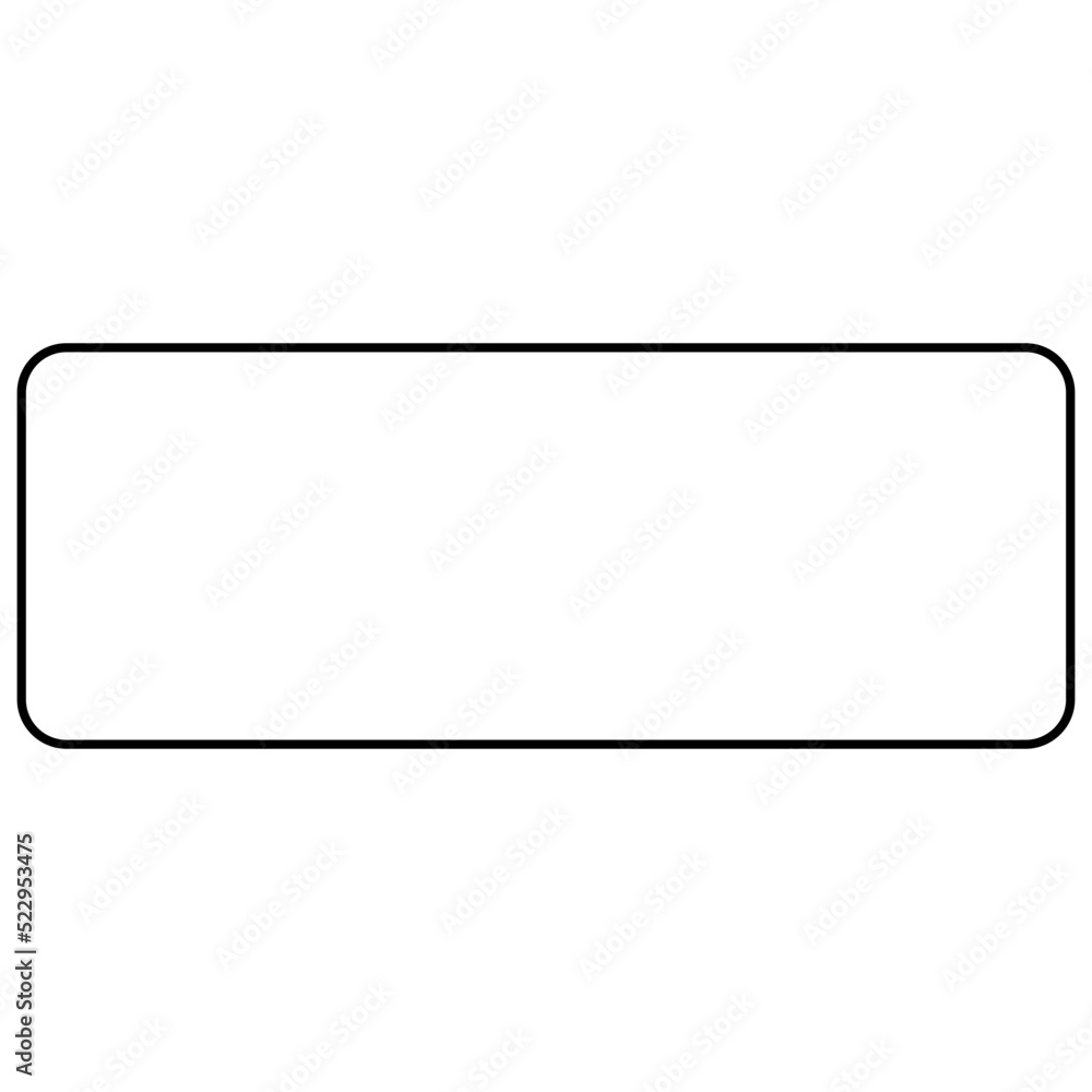 rectangle outline with rounded corner background. Stock Vector | Adobe ...