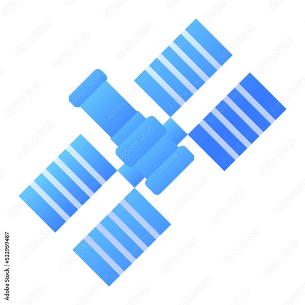 Space Station Icon Stock Vector | Adobe Stock