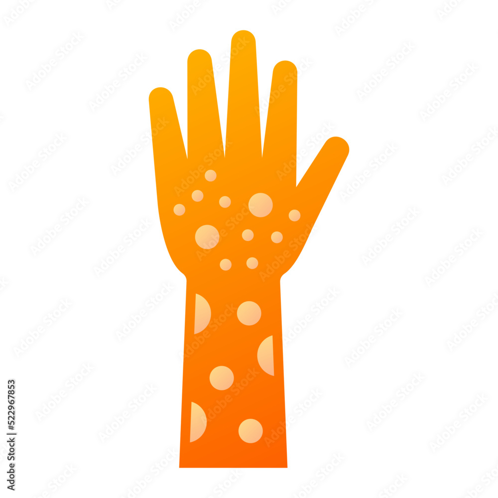 Skin Rash Icon Stock Vector | Adobe Stock