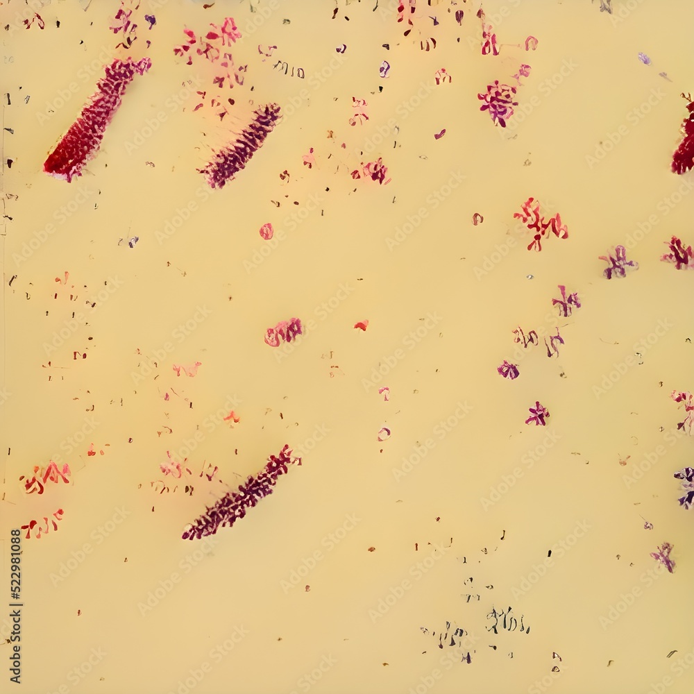 Escherichia Coli (E. Coli.) cells or 3D bacteria under microscope Stock ...