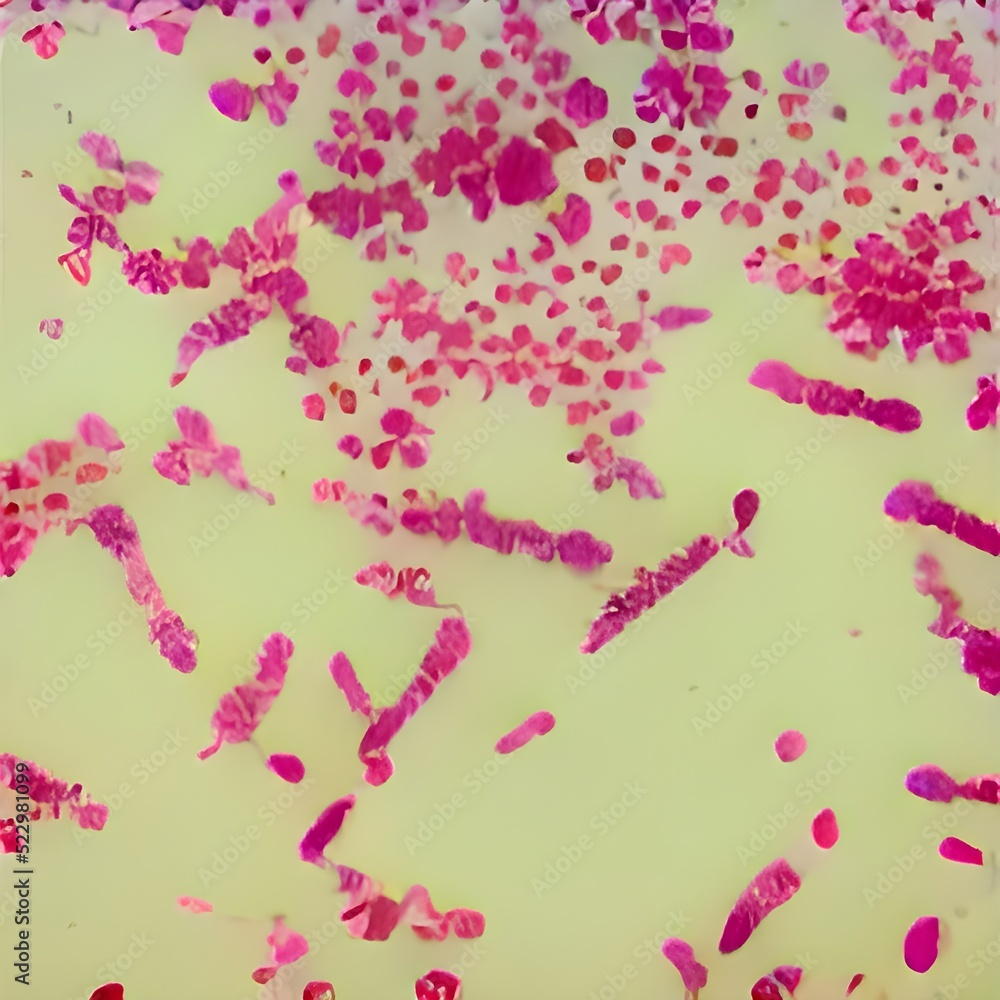 Escherichia Coli (E. Coli.) cells or 3D bacteria under microscope Stock ...