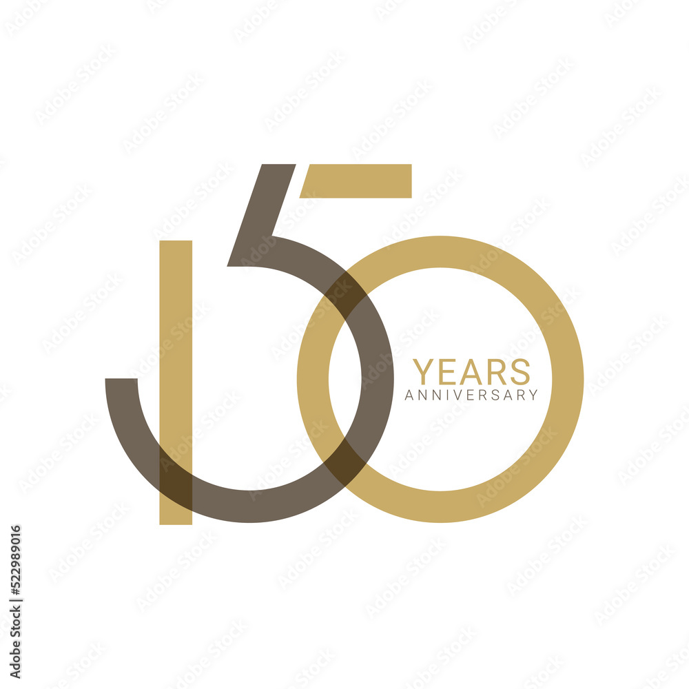150 Years Anniversary Logo, Vector Template Design element for birthday ...