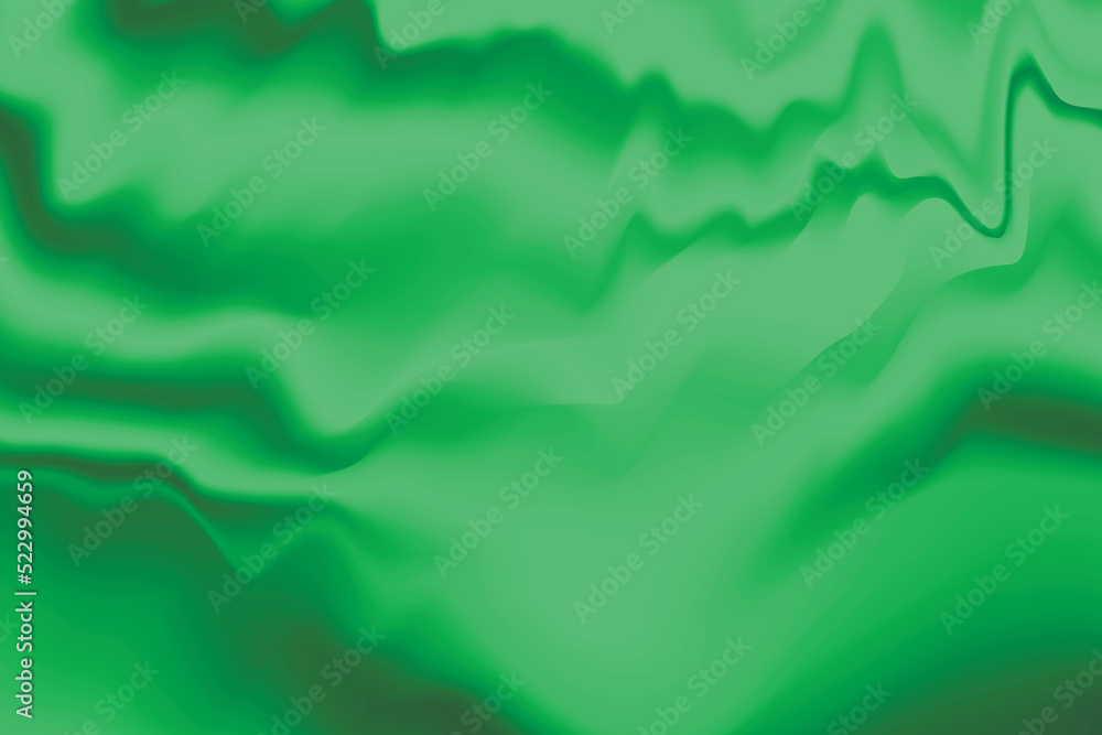 Silk green background. Abstract vector pattern with copy space. Liquid ...