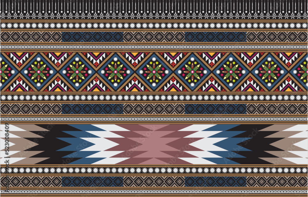 Pastel Aztec Pattern Wallpaper