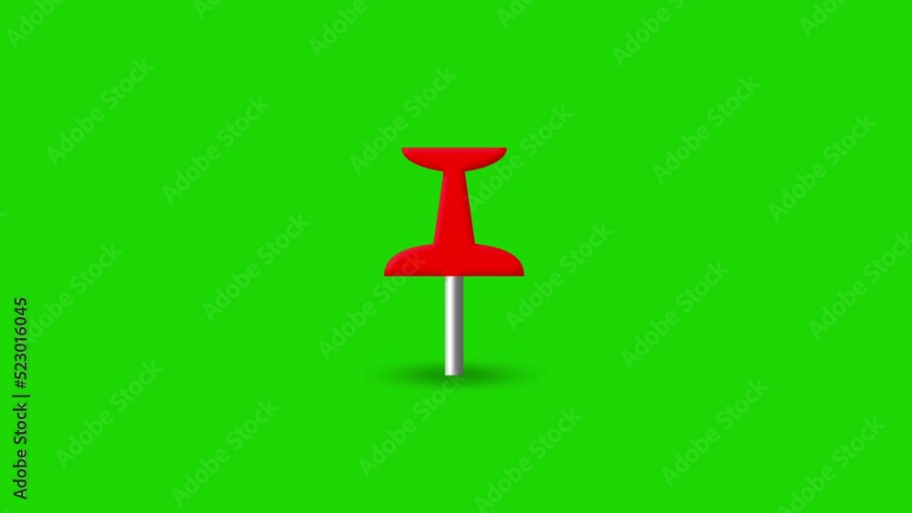 GPS movement of pin showing the location on the map, GPS movement of ...