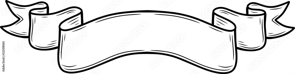 line art ribbon Stock Vector | Adobe Stock