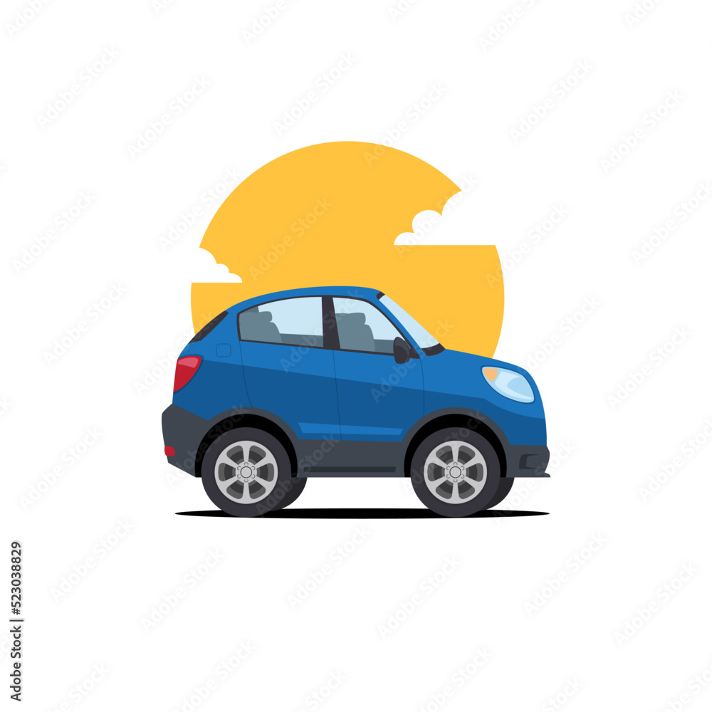 cartoon suv car vector illustration Stock Vector | Adobe Stock