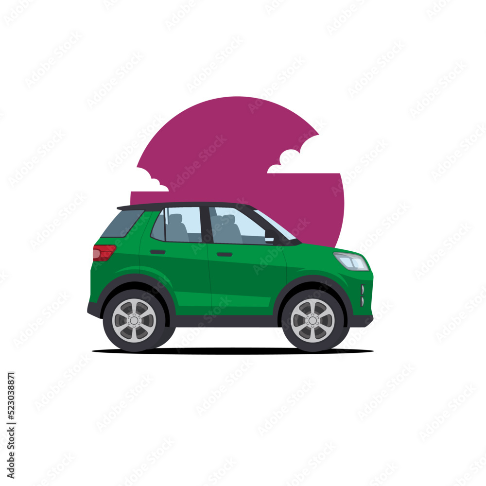 cartoon suv car vector illustration Stock Vector | Adobe Stock