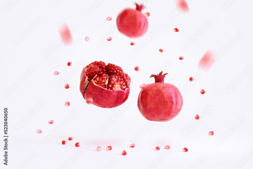 Rosh hashanah (jewish New Year holiday) concept. Pomegranate ...