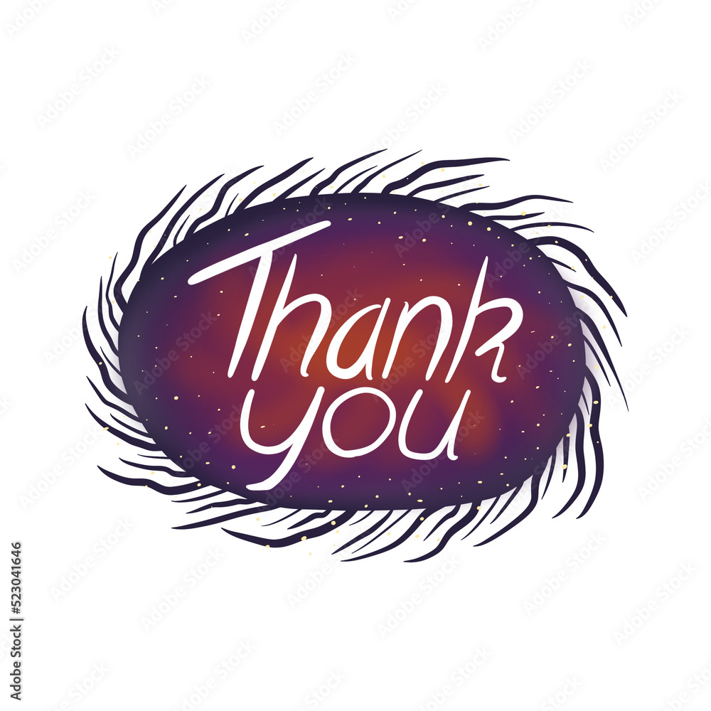 thank you card frame design element Stock Illustration | Adobe Stock