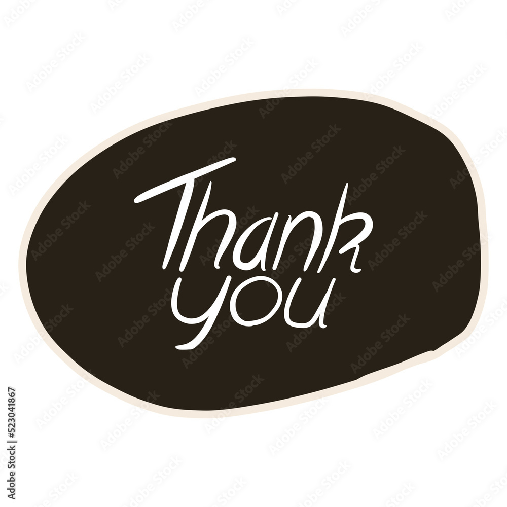 thank you card frame design element Stock Illustration | Adobe Stock