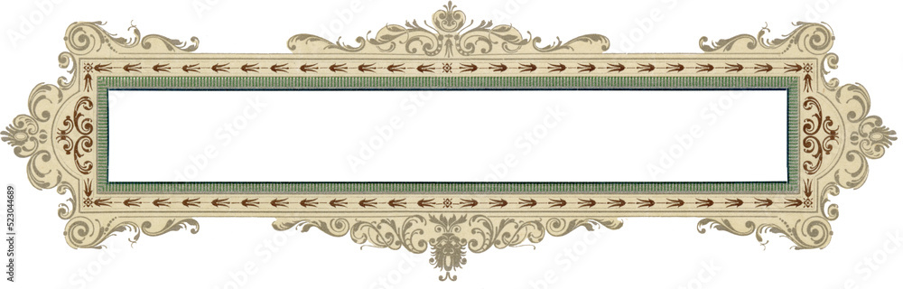 Beautiful Horizontal Header Frame / Border for Top of Page Design ...