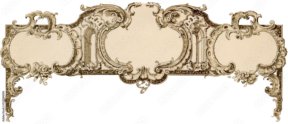 Victorian Heading / Frame / Border Design Complete with Ornate ...