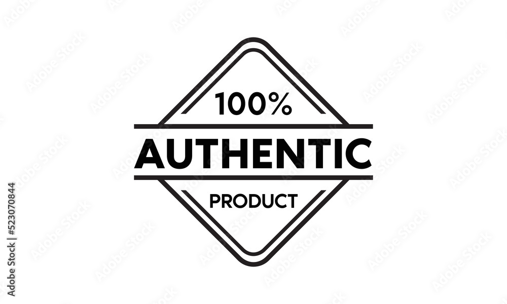 100 percent Authentic Product vector, Authentic Product logo Stock ...
