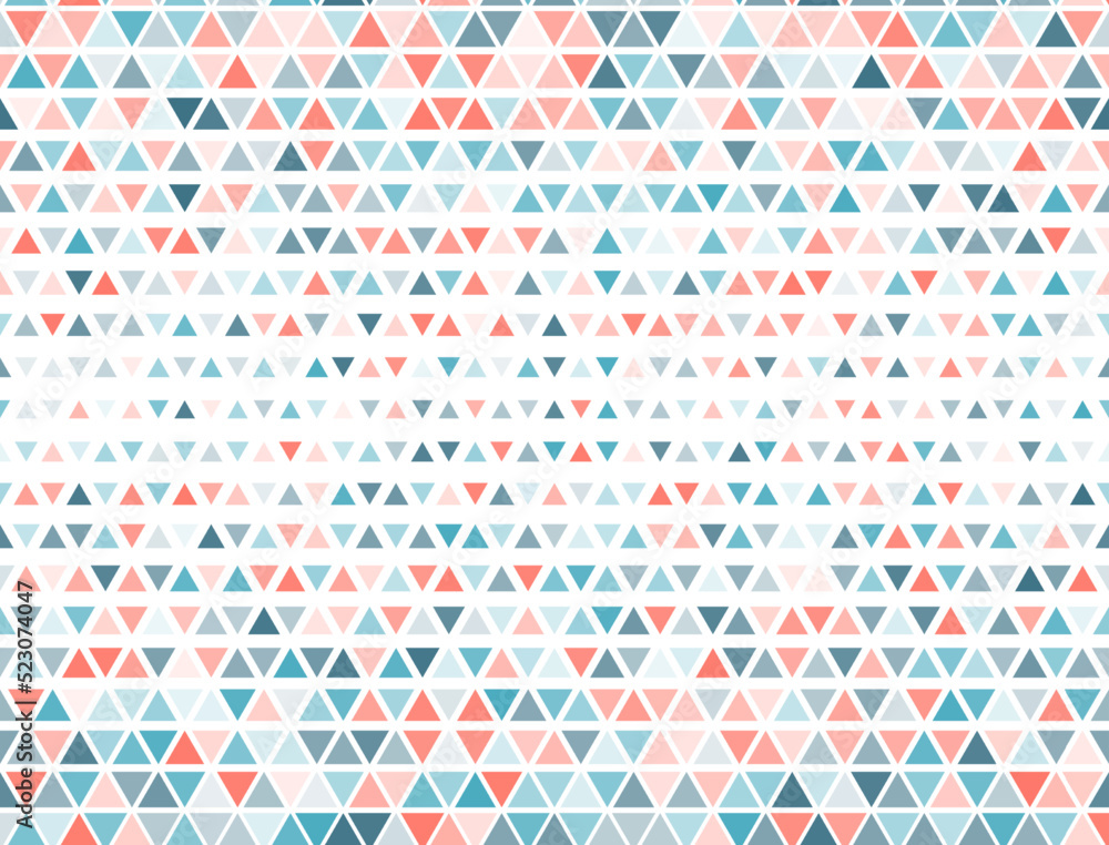 Decorative triangles halftone backdrop. Fade triangular shapes banner ...