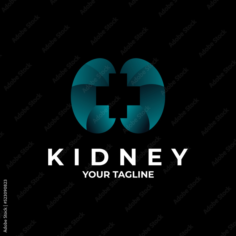 kidney logo vector design template Stock Vector | Adobe Stock