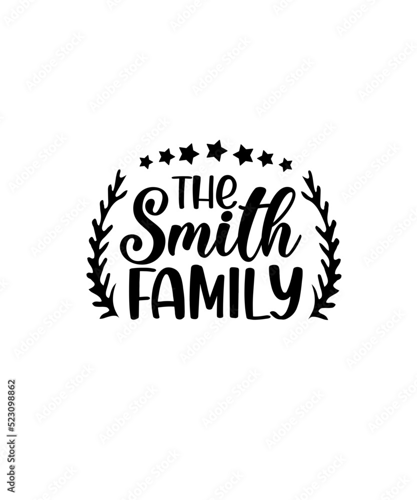 Family SVG Bundle, Farmhouse Svg, Cricut Svg Files,Family name monogram ...