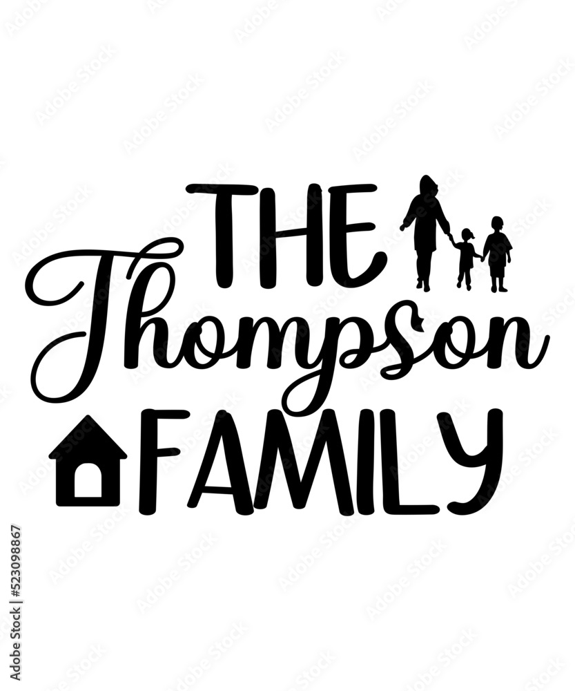 Family SVG Bundle, Farmhouse Svg, Cricut Svg Files,Family name monogram ...