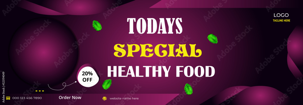 Delicious food menu restaurant and culinary promotional social media ...