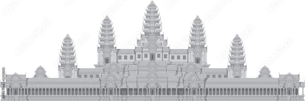 Angkor Wat is one of the world's heritage sites located in Cambodia,it ...