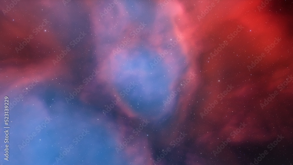 red-violet nebula in outer space, horsehead nebula, unusual colorful ...