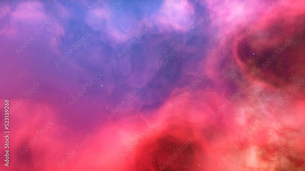 red-violet nebula in outer space, horsehead nebula, unusual colorful ...