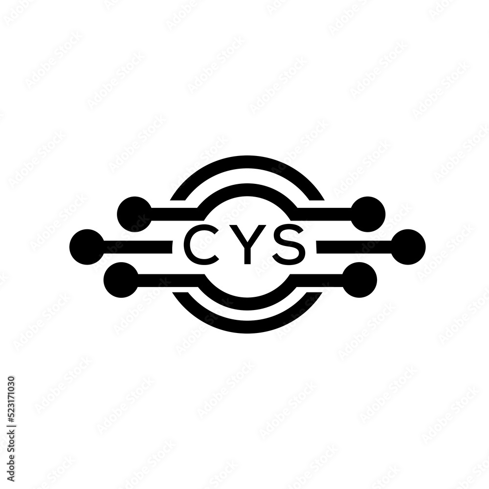 CYS letter logo. CYS best white background vector image. CYS Monogram ...
