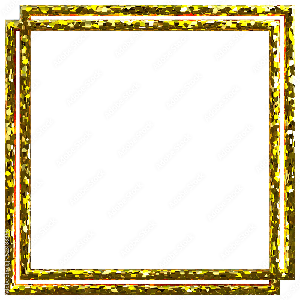 Gold glitter frame Stock Illustration | Adobe Stock