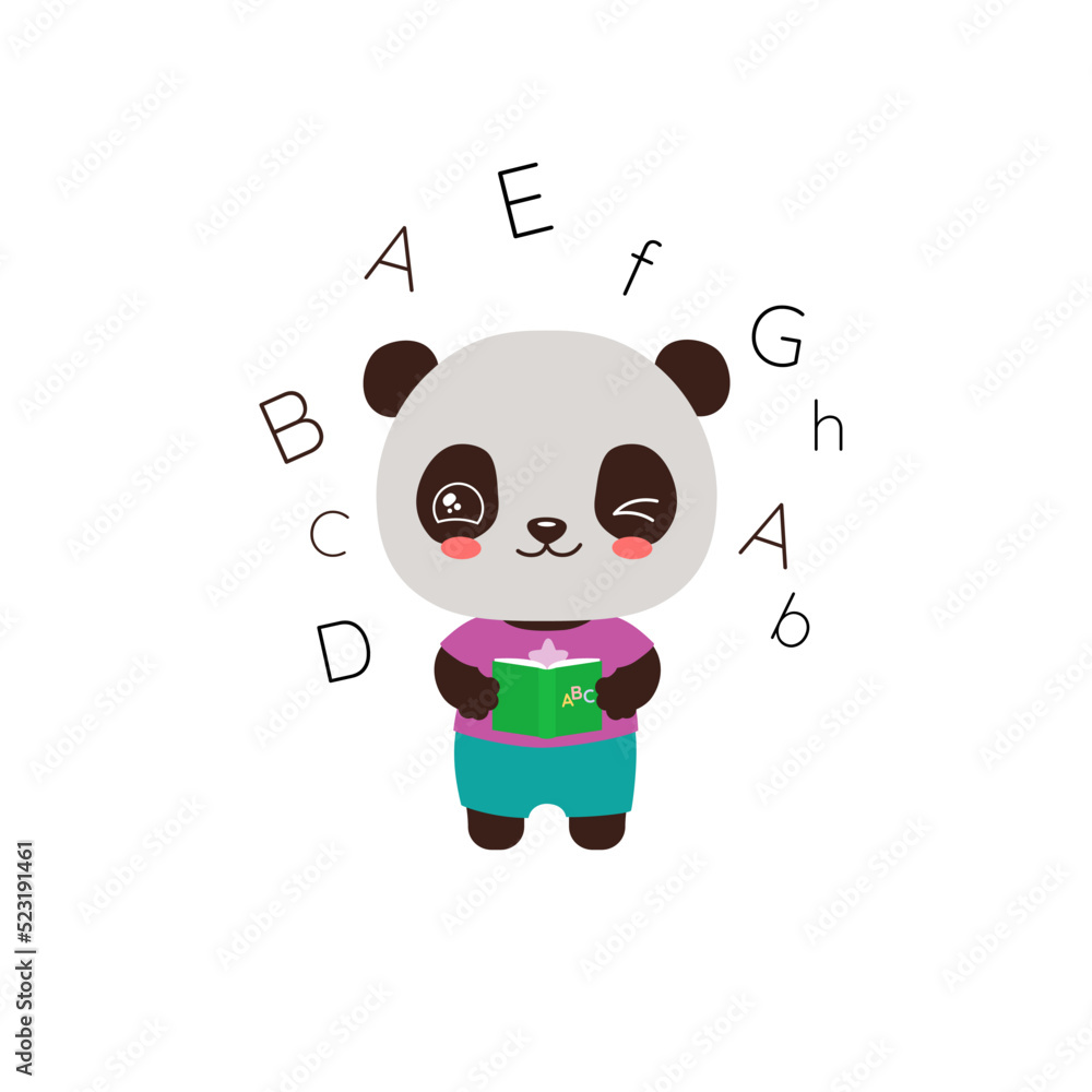 School student animal. English language school subject vector. Teachers ...