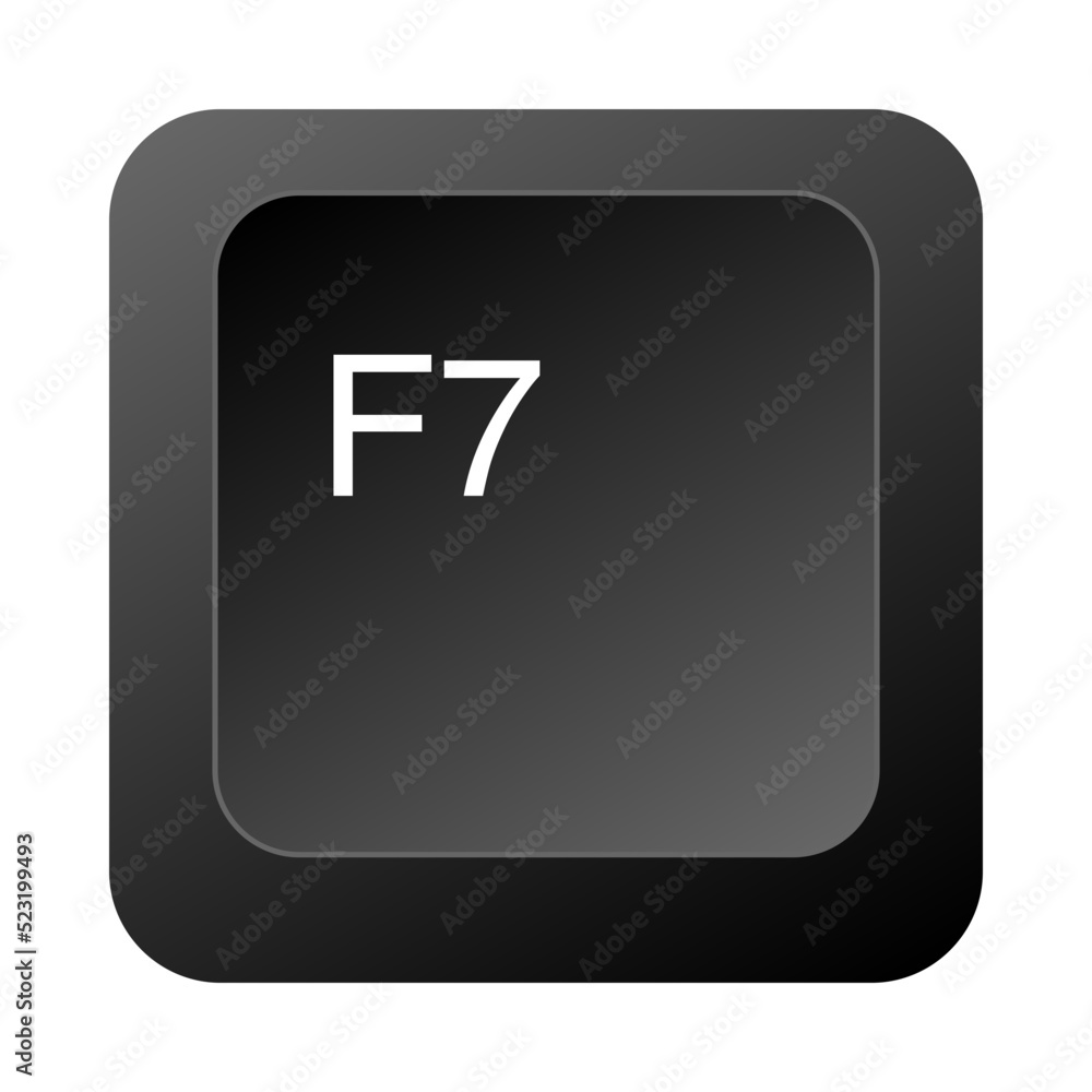 F7 key Stock-Vektorgrafik | Adobe Stock