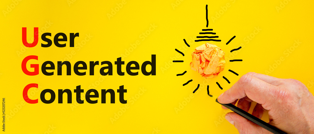 UGC user generated content symbol. Concept words UGC user generated ... UGC user generated content symbol. Concept words UGC user generated ...