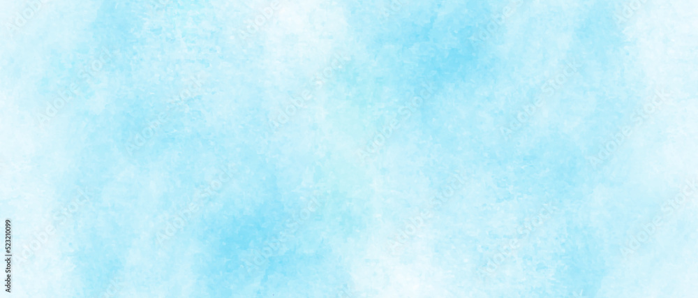 Cloudy sky blue color paper texture background, ocean blue watercolor ...