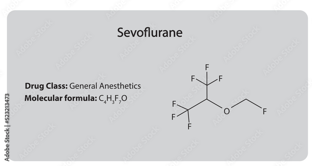 Sevoflurane (Inhalation anesthetic) . Chemical Structure. Drug class ...